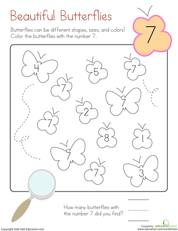 Numbers 1 to 10 | Workbook | Education.com