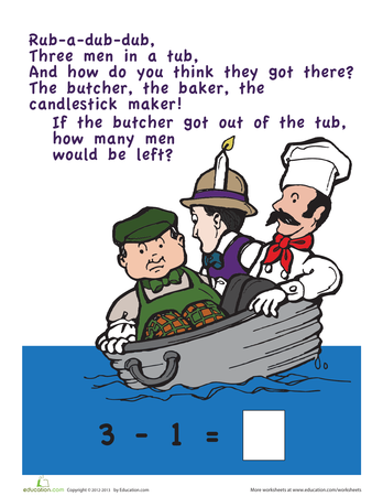 Nursery Rhyme Math | Workbook | Education.com
