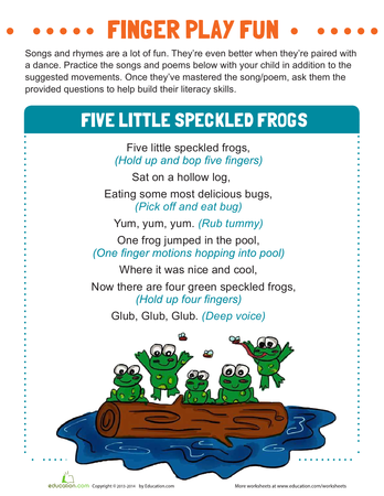 Nursery Rhyme Phonics | Workbook | Education.com