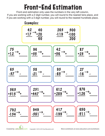Rounding and Estimation | Workbook | Education.com