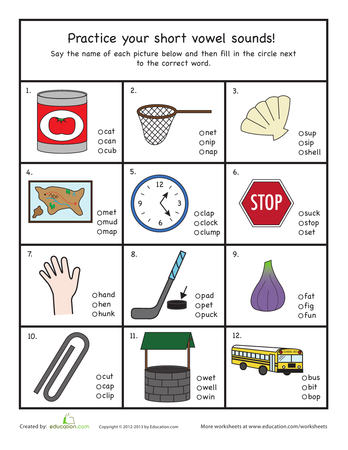 Sound Sorting | Workbook | Education.com