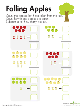 Subtraction Action | Workbook | Education.com