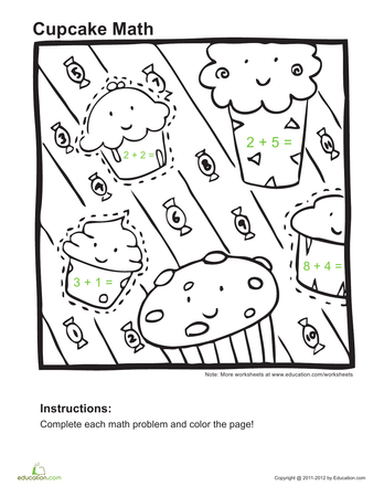 Tasty Addition Practice | Workbook | Education.com