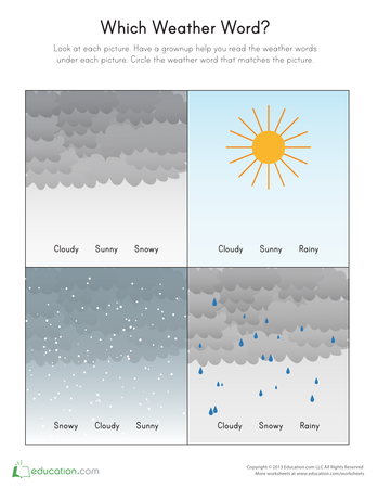 Weather & Seasons | Workbook | Education.com