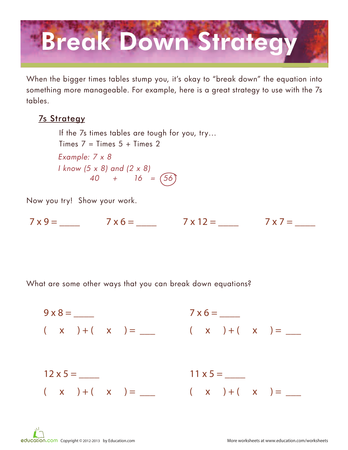 Winter Multiplication Strategies | Workbook | Education.com