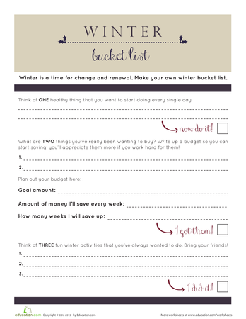 Winter Writing Journal | Workbook | Education.com