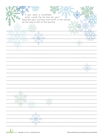 Winter Writing Journal | Workbook | Education.com