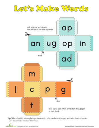 Word Family Words | Workbook | Education.com