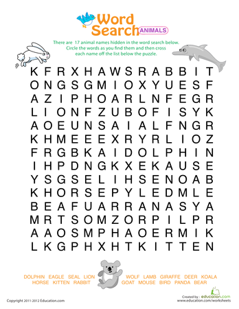 Word Puzzles for Spelling Practice | Workbook | Education.com