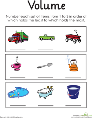 Understanding Volume | Activity | Education.com