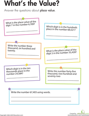 All the Right Places | Activity | Education.com