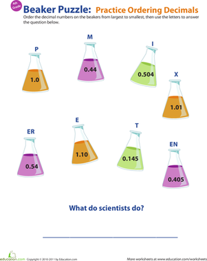 Decimals Game | Activity | Education.com