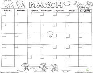 Design a Weather Calendar | Activity | Education.com