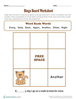 Play Post-It Bingo! | Activity | Education.com