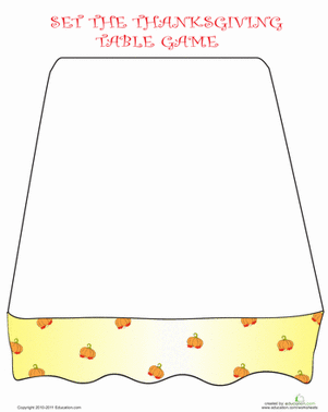 Thanksgiving Table Settings | Activity | Education.com