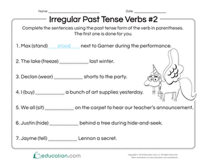 L.2.1.D Worksheets - Common Core ELA
