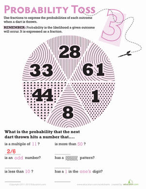 Probability Dice Game | Activity | Education.com