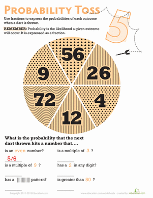 Probability Dice Game | Activity | Education.com