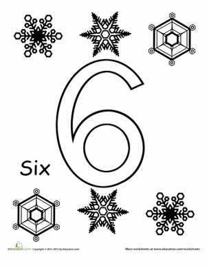 Make Snowflake Counting Cards | Activity | Education.com