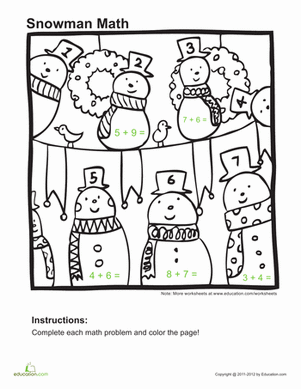 Snowmen | Activity | Education.com