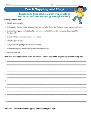 Tapping and Hugs for Managing Strong Emotions | Activity | Education.com