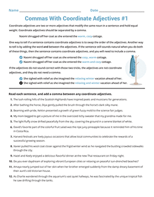 L.7.2.A Worksheets - Common Core ELA