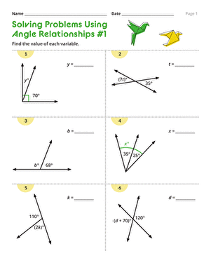 7.G.B.5 Worksheets - Common Core Math