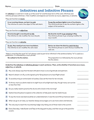 L.8.1.A Worksheets - Common Core ELA