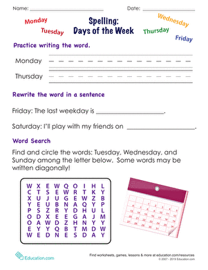 Jump Rope The Days of the Week! | Activity | Education.com