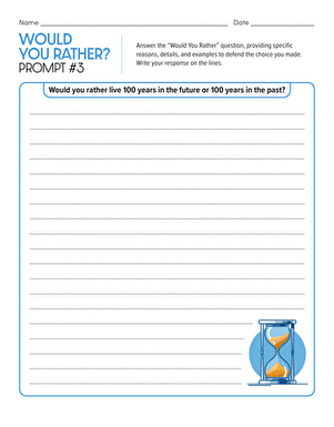 Would You Rather? Writing Prompts | Education.com