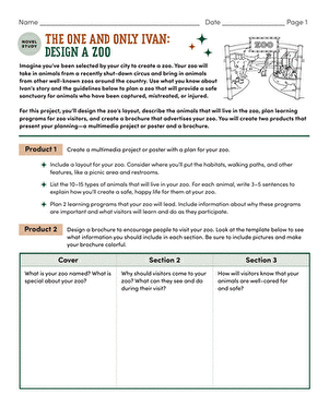 Novel Study: The One and Only Ivan by Katherine Applegate | Education.com