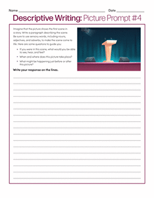 Descriptive Writing: Picture Prompts | Education.com