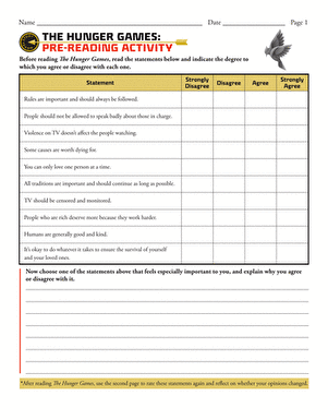 Novel Study: The Hunger Games by Suzanne Collins | Education.com