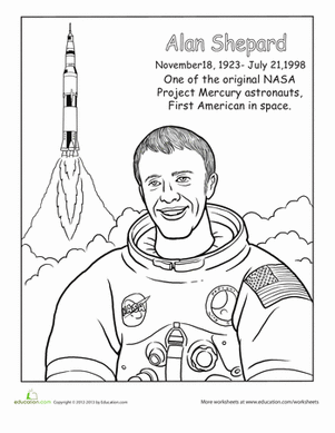 Alan Shepard | Worksheet | Education.com
