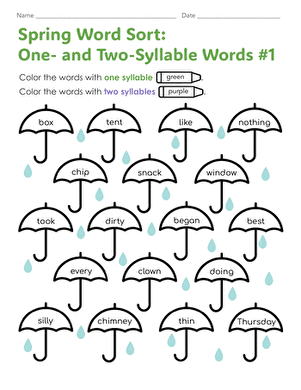 Spring Words | Activity | Education.com