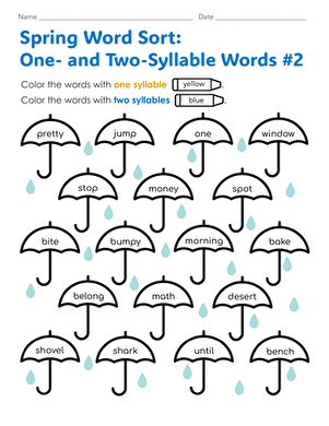 Spring Words | Activity | Education.com