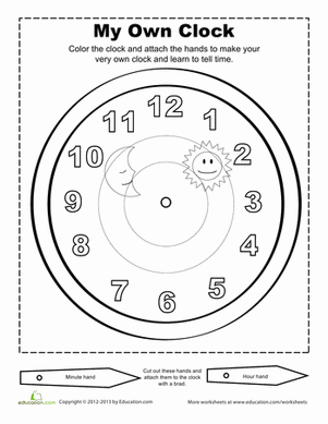 Make a Clock | Activity | Education.com