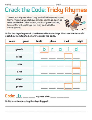 Crack the Code!: A Spelling Challenge | Activity | Education.com