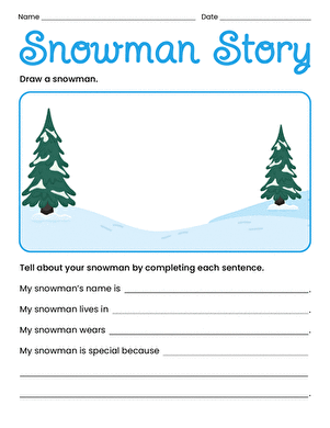 Happy Snowman | Activity | Education.com