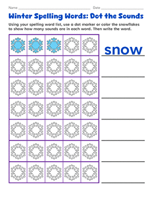 Winter Words | Activity | Education.com