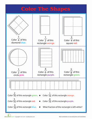 3.NF.A.1 Worksheets, Workbooks, Lesson Plans, and Games