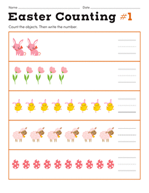 Easter Egg Counting Cards | Activity | Education.com