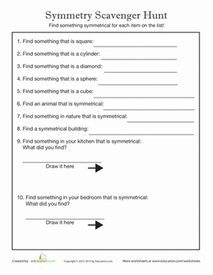 Go on a Geometry Scavenger Hunt | Activity | Education.com